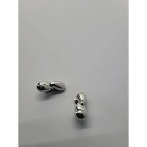 unbranded | Jewelry | Silver Tone Clip On Earrings Double Teardrop ...